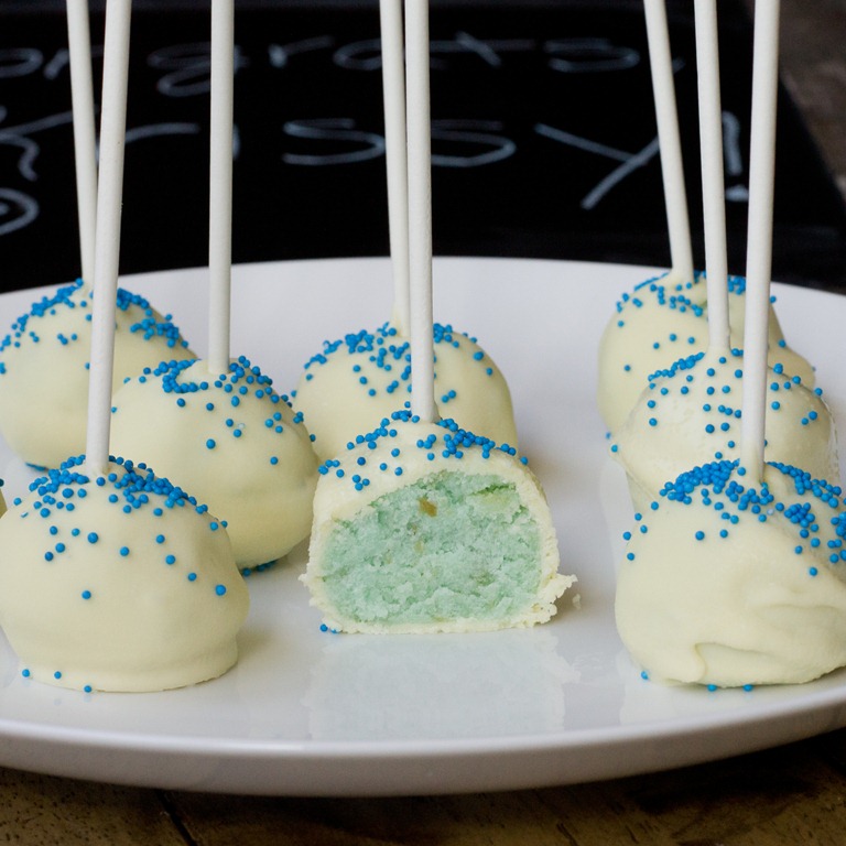 Baby Blue Cake Pops A Virtual Baby Shower 